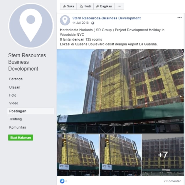 Shamsi Cari Kantor dan Proyek Hartadinata di New York, Hasilnya Nihil ...