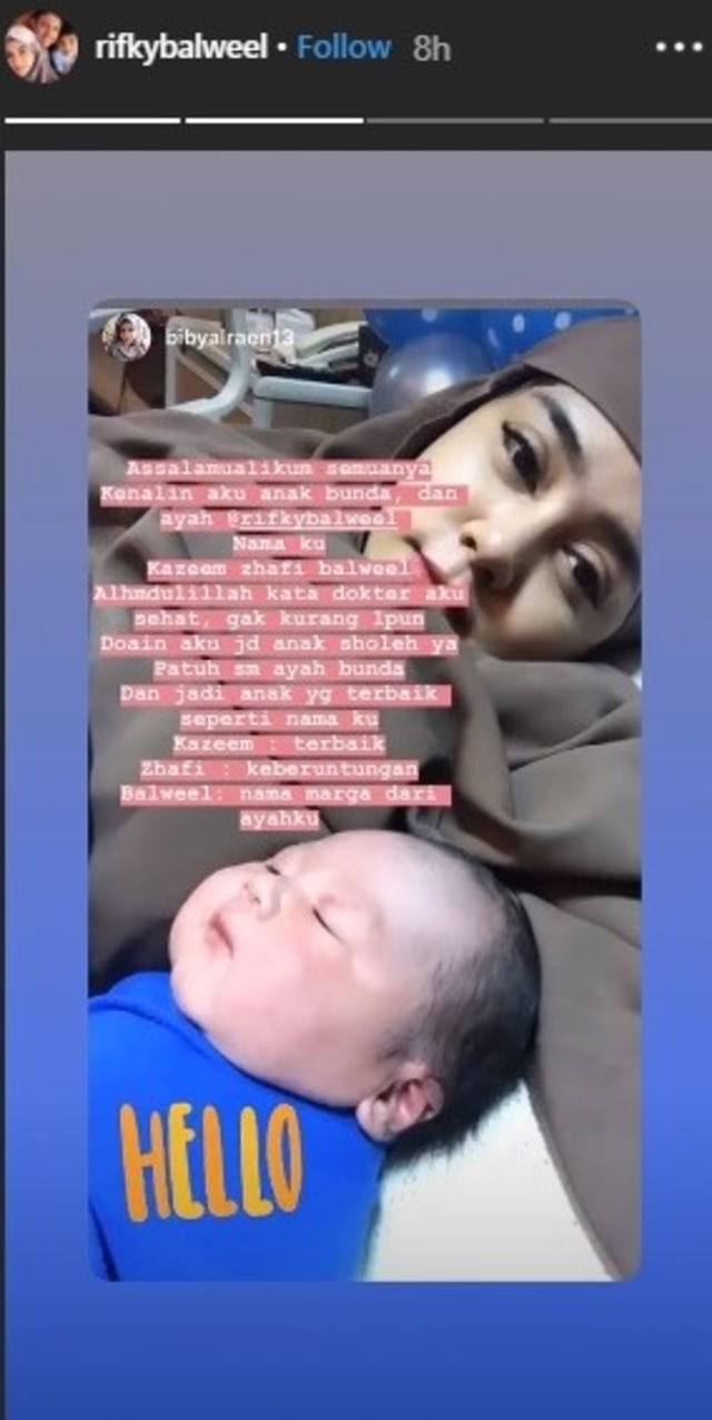 5 Potret Bahagia Rifky Balweel dan Istri yang Dikaruniai Anak Pertama ...