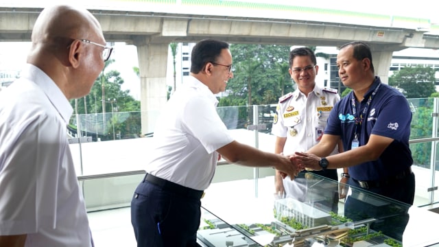 Foto: Anies Resmikan Pembangunan Integrasi MRT ASEAN dan TransJ CSW ...