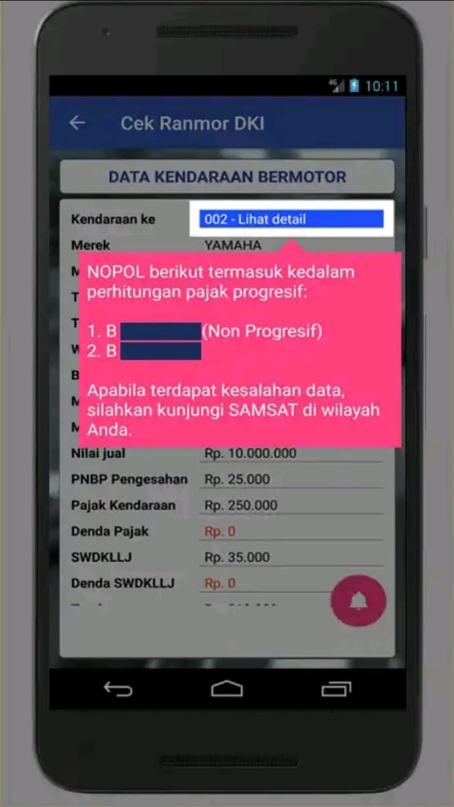 Cara Cek Data dan Pajak Kendaraan DKI Jakarta dengan Aplikasi ...