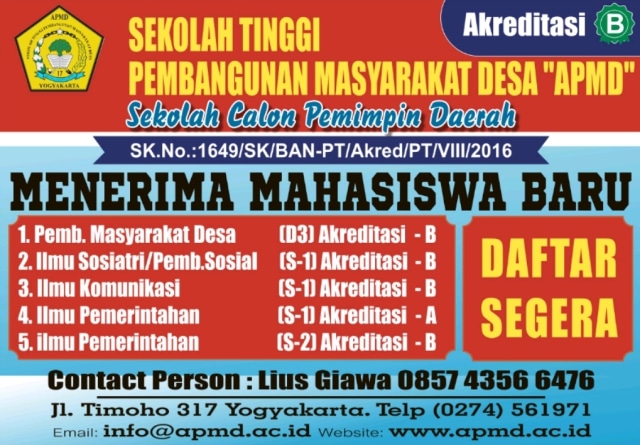 STPMD "APMD" Yogyakarta, dari Desa untuk Membangun Indonesia | kumparan.com
