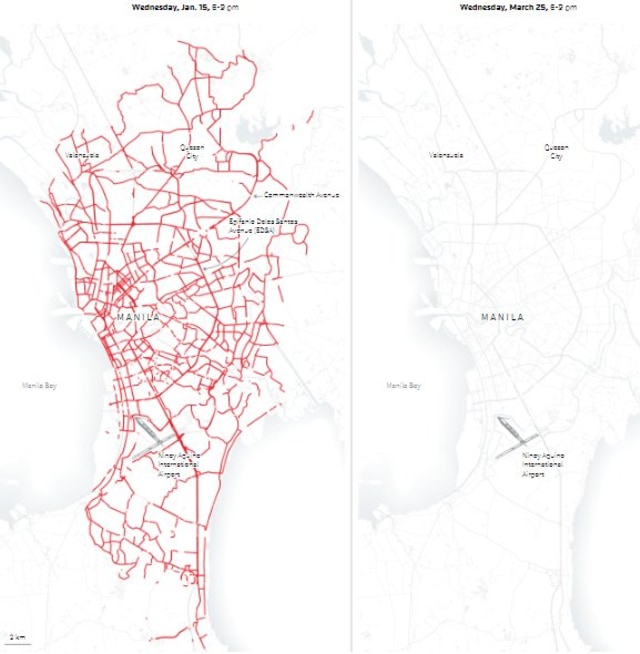 Kondisi Lalin di Kota Besar ASEAN Sebelum dan Setelah Pembatasan Akibat ...