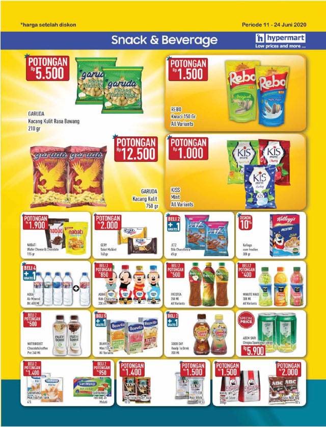 Promo Hypermart 11-24 Juni 2020, Harga Spesial Makanan Hingga Barang ...