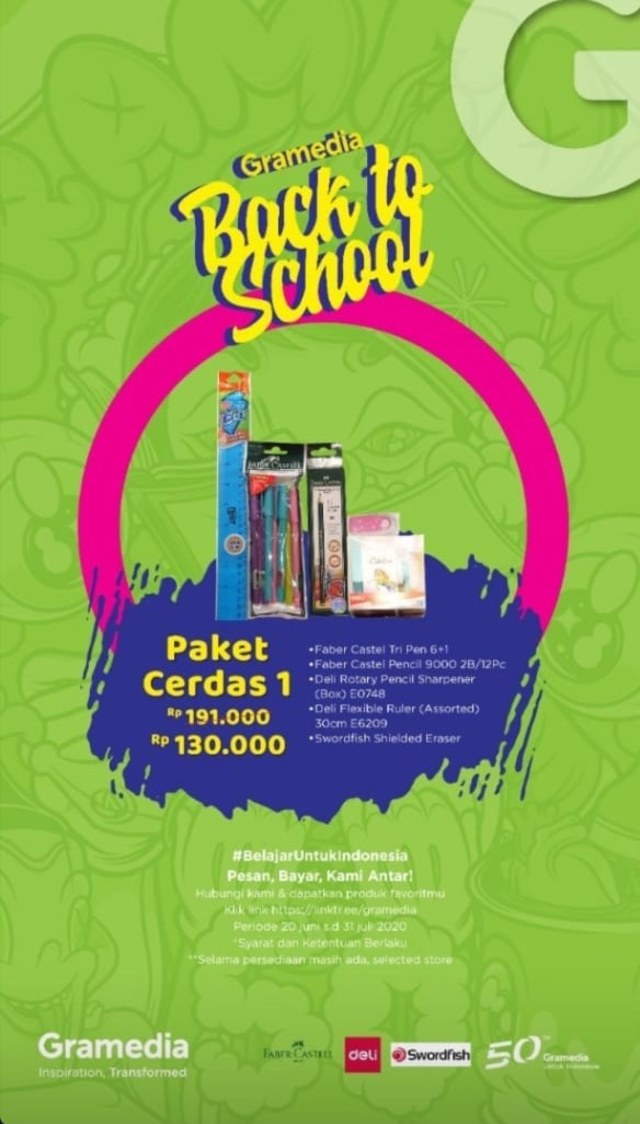 Promo Gramedia Back To School, Belanja Kebutuhan Sekolah dengan Harga ...