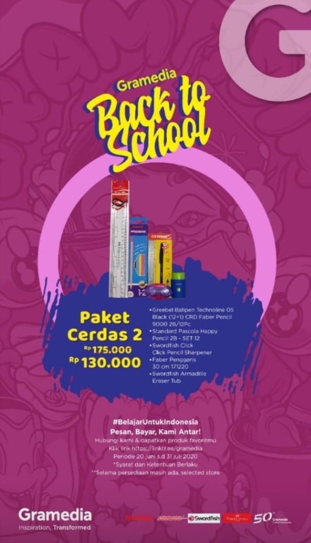 Promo Gramedia Back To School, Belanja Kebutuhan Sekolah dengan Harga ...