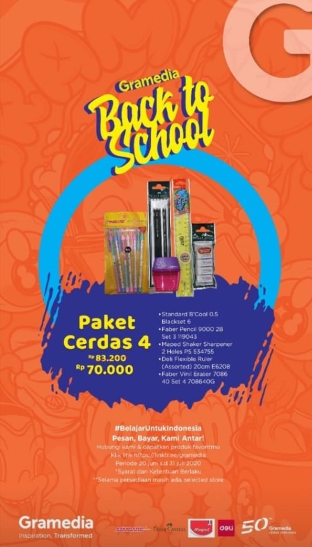 Promo Gramedia Back To School, Belanja Kebutuhan Sekolah dengan Harga ...