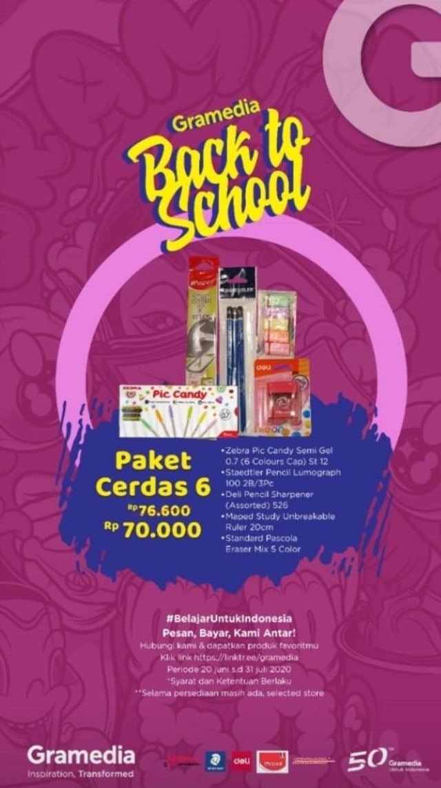 Promo Gramedia Back To School, Belanja Kebutuhan Sekolah dengan Harga ...