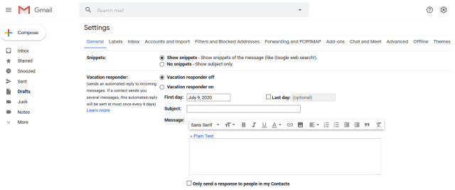 Cara Atur Email Balasan Otomatis di Gmail Selama Cuti atau Liburan ...