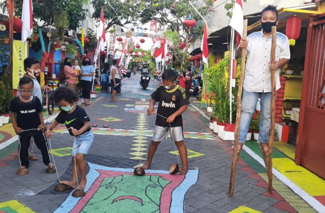 Sambut 17an, Warga Mulyorejo 'Sulap' Kampung dengan Nuansa Wuhan ...