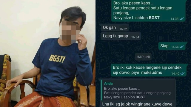 Pria Ini Pesan Kaus Lengan Panjang dan Pendek, Endingnya Bikin Menyesal ...
