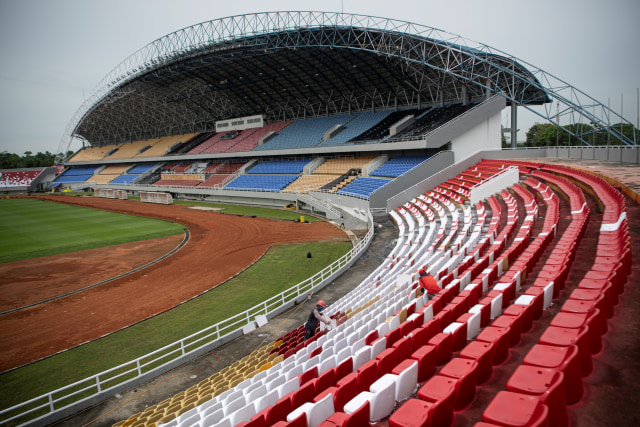 Foto: Progres Stadion Gelora Sriwijaya Jakabaring untuk Piala Dunia U ...