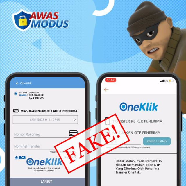 Waspada! Penipuan Mengatasnamakan OneKlik BCA, Ini 3 Hal Yang Perlu ...
