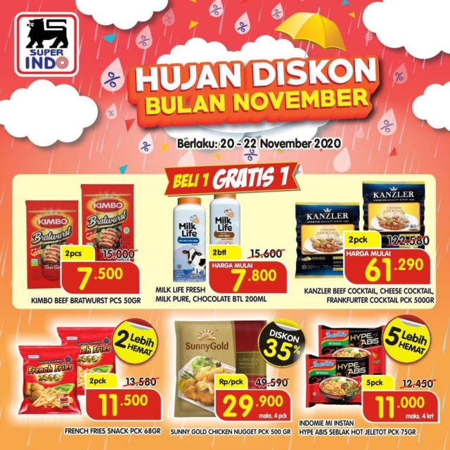 Katalog Promo Hujan Diskon Superindo 20-22 November | kumparan.com