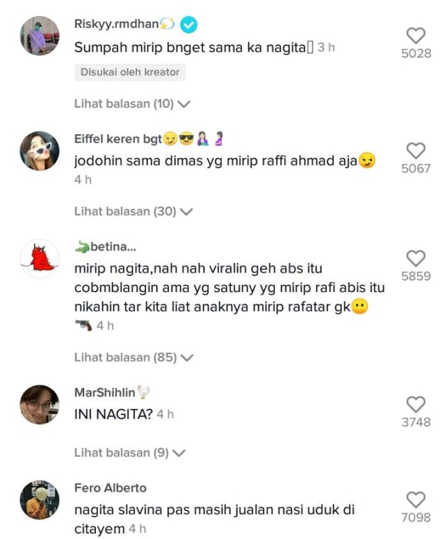 Setelah Viral Pria Mirip Raffi Ahmad, Kini Muncul Cewek Mirip Nagita ...