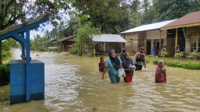 5 Kecamatan di Aceh Tamiang Terendam Banjir, 1.303 Jiwa Mengungsi | kumparan.com