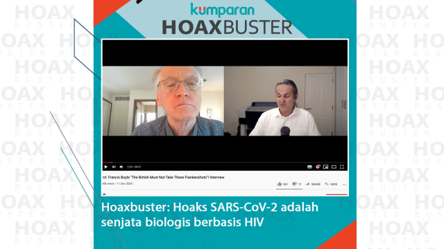 Hoaxbuster: Soal Klaim Profesor Menyebut COVID-19 Sebagai Senjata ...