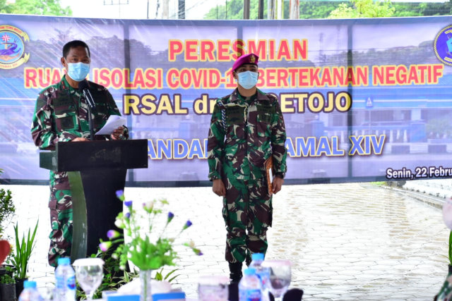 Danlantamal XIV Sorong Resmikan Ruang Isolasi di RSAL Oetojo | kumparan.com