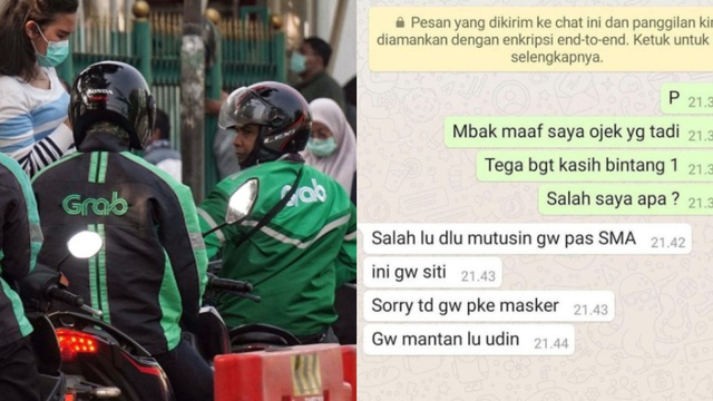 Ojol Kesal Diberi Bintang 1, Ternyata Pelanggannya Mantan yang Masih Sakit Hati | kumparan.com