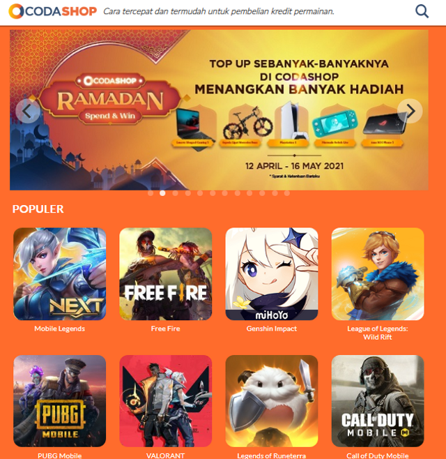 Cara Top Up Diamond Mobile Legend Via Codashop | kumparan.com