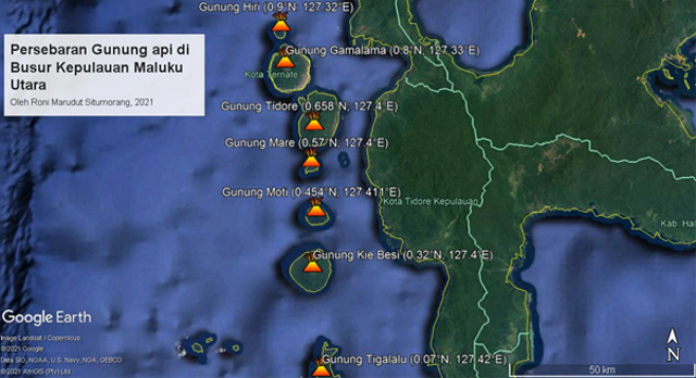 Periode Erupsi Panjang 100 Tahun Gunung Kie Besi: Lebih dari 2.300 ...