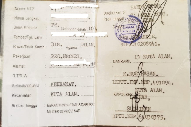 Kisah Semasa Darurat Militer: KTP Merah Putih, Nyawa Kedua Orang Aceh ...