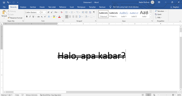 Cara Mencoret Tulisan di Word Lewat Keyboard dan Fitur Coret | kumparan.com