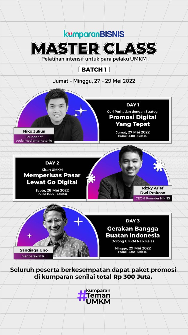 Day 2! Master Class 2022 Batch 1: Ada Cerita Sukses UMKM dari CEO HMNS ...