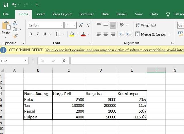 Cara Menghitung Persen Keuntungan di Excel | kumparan.com