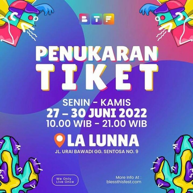 Ini Tata Cara Penukaran Tiket Bless This Fest 2022 | kumparan.com