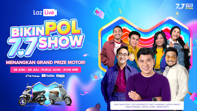 Lazlive Special Livestream 7.7: Tontonan Seru, Banyak Promo Besar ...