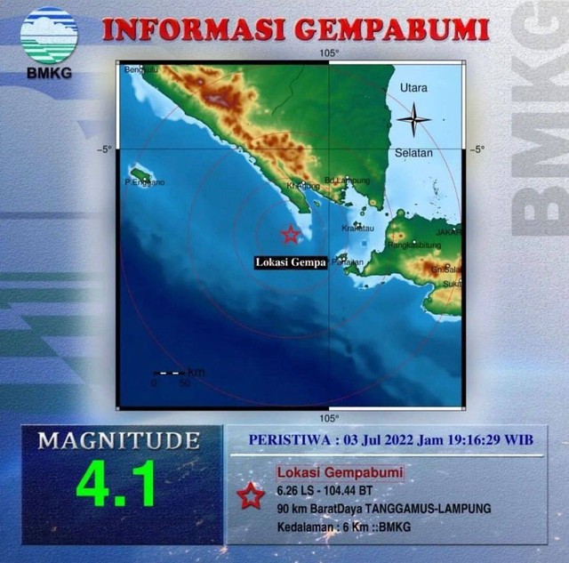 Breaking News: Gempa 4.1 Magnitudo Guncang Tanggamus, Lampung - Lampung ... Breaking News: Gempa 4.1 Magnitudo Guncang Tanggamus, Lampung - Lampung ...