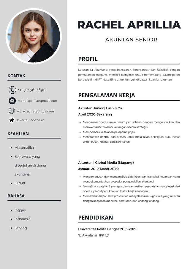 15 Contoh CV Menarik dan Cara Membuatnya | kumparan.com