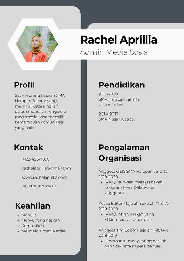 15 Contoh CV Menarik dan Cara Membuatnya | kumparan.com