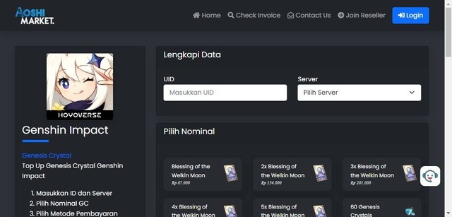 Cara Top Up di Aoshi Market untuk Game Online Populer | kumparan.com