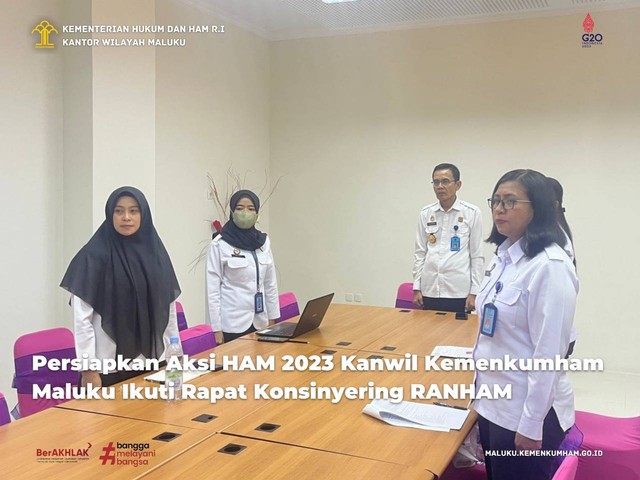 Sukseskan Aksi HAM 2023 Kanwil Kemenkumham Maluku Ikuti Rapat Konsinyering | kumparan.com