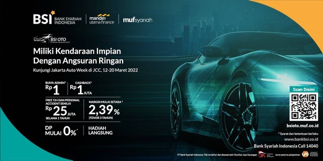 Simulasi BSI OTO untuk Kredit Kendaraan, Margin cuma 2,98 Persen | kumparan.com