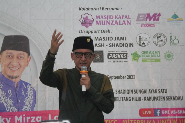 Foto: Ustaz Zacky Mirza Safari Dakwah ke Masjid Ash-Shadiqin Sungai ...