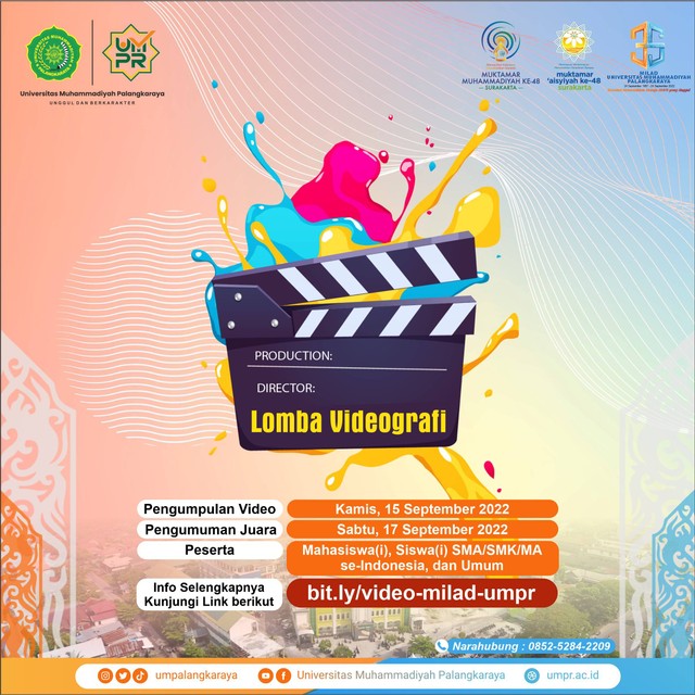 Semarakkan Milad Ke-35, UMPR Gelar Lomba Videografi dengan Hadiah ...