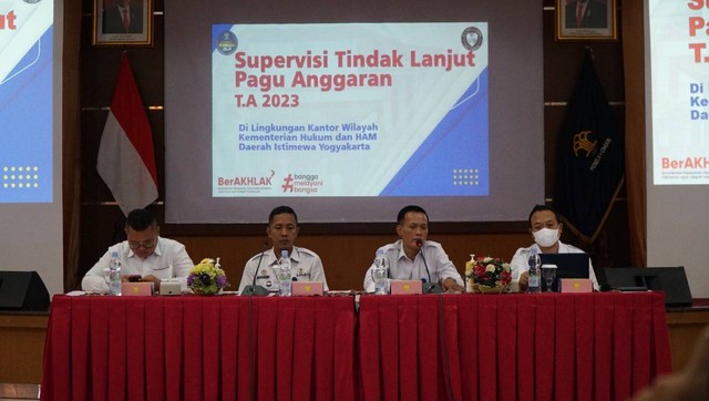 Kanwil Kemenkumham DIY Selenggarakan Supervisi Pagu Anggaran | kumparan.com