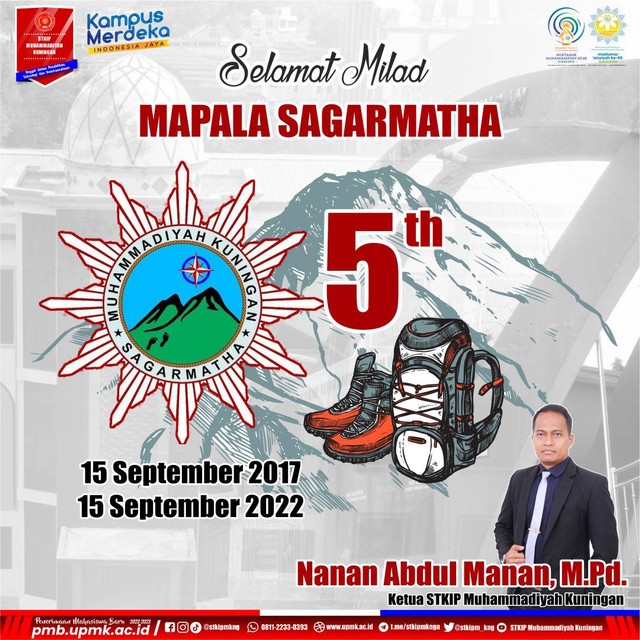 STKIP Muhammadiyah Kuningan (UPMK), Selamat Milad Mapala Sagarmatha ke ...
