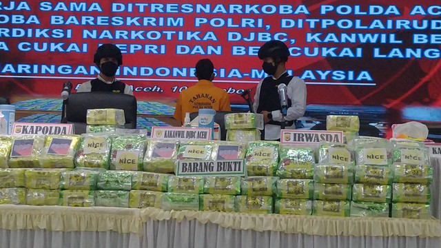Polda Aceh Gagalkan Penyelundupan 179 Kilogram Sabu dari Malaysia ... Polda Aceh Gagalkan Penyelundupan 179 Kilogram Sabu dari Malaysia ...