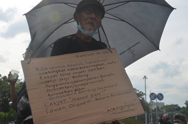 Foto: Aksi Kamisan ke-750 untuk Tragedi Semanggi sampai Kanjuruhan ... Foto: Aksi Kamisan ke-750 untuk Tragedi Semanggi sampai Kanjuruhan ...