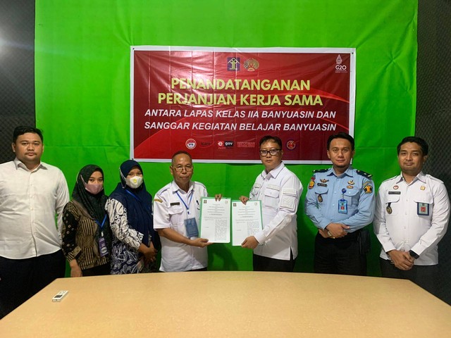Lapas Banyuasin Tanda Tangani Perjanjian Kerjasama Dengan Skb Banyuasin