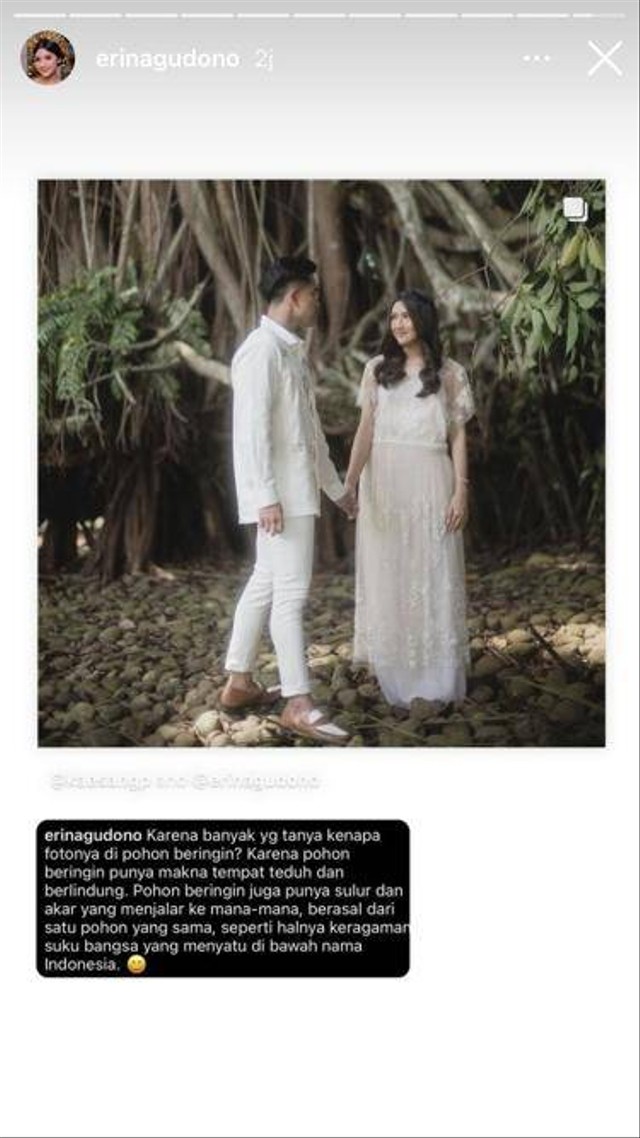 Erina Gudono Ungkap Alasan Gelar Foto Prewedding di Pohon Beringin | kumparan.com