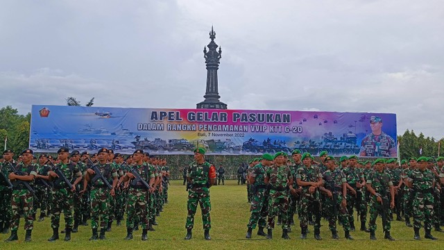 Amankan G20 di Bali, TNI Kerahkan 14 Ribu Personel hingga 58 Kendaraan Taktis | kumparan.com