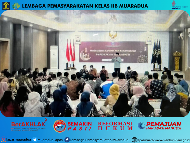 Lapas Muaradua ikuti Kegiatan Rohani ASN Kemenkumham BerAKHLAK dan ...
