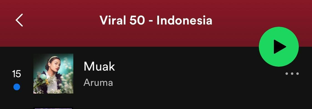 Aruma Gak Nyangka Lagu Muak Masuk Playlist Spotify Viral 50 Indonesia | kumparan.com
