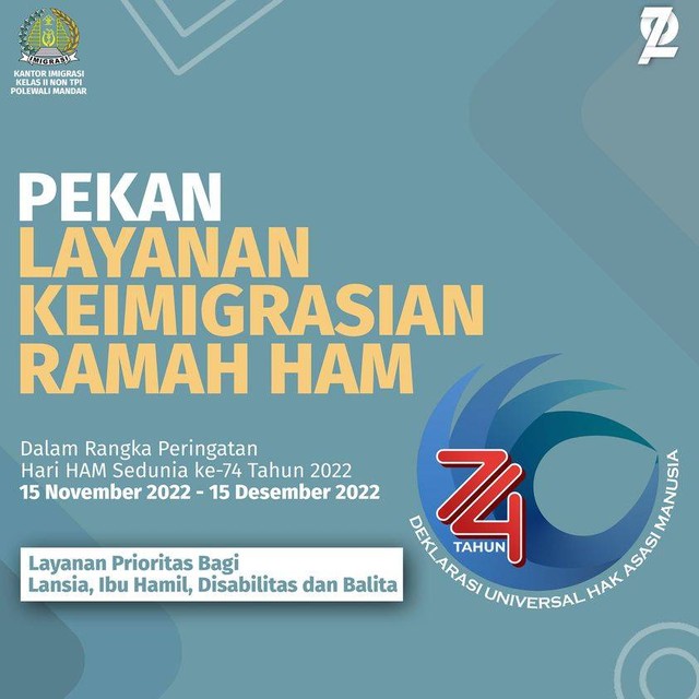 Imigrasi Polman Berikan Layanan Prioritas Peringati Hari HAM Sedunia ...