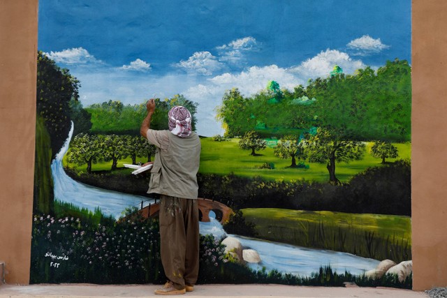 Foto: Seniman Irak Hidupkan kembali Warisan Yazidi dengan Mural ...