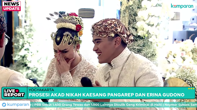 Sah! Kaesang Resmi Menikahi Erina Gudono | kumparan.com